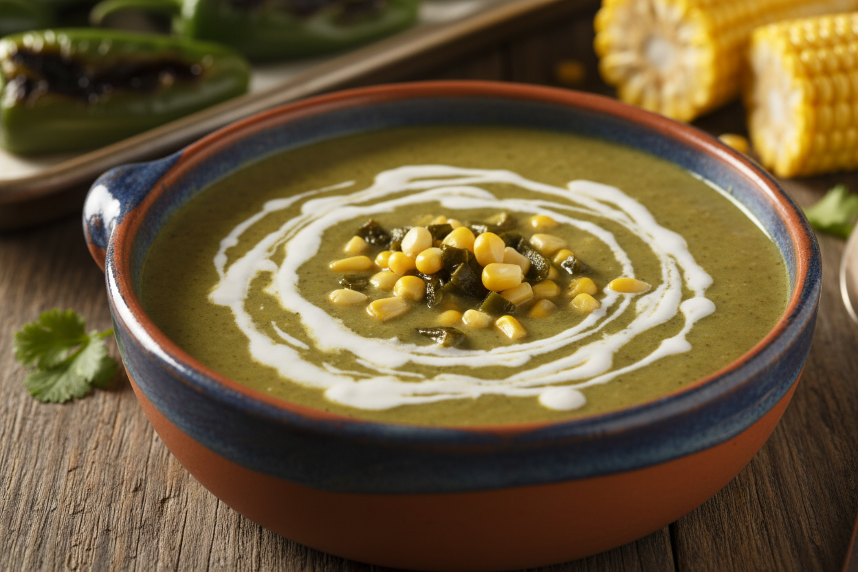 Crema de Poblano Instachef | Cremosa y Aterciopelada